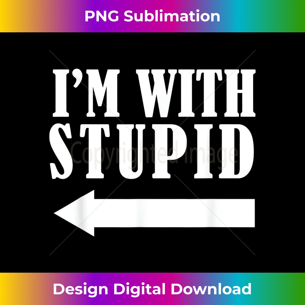 Funny I'm with Stupid Blue print funny Christmas Gift - Arti | Inspire ...