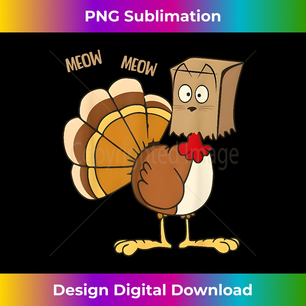 Happy Turkey Day Funny Fake Cat Meow Thanksgiving Turkey - C | Inspire ...