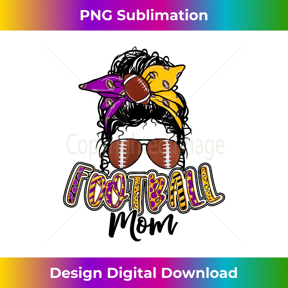 Football Mom Purple and Gold - Luxe Sublimation PNG Download | Inspire ...