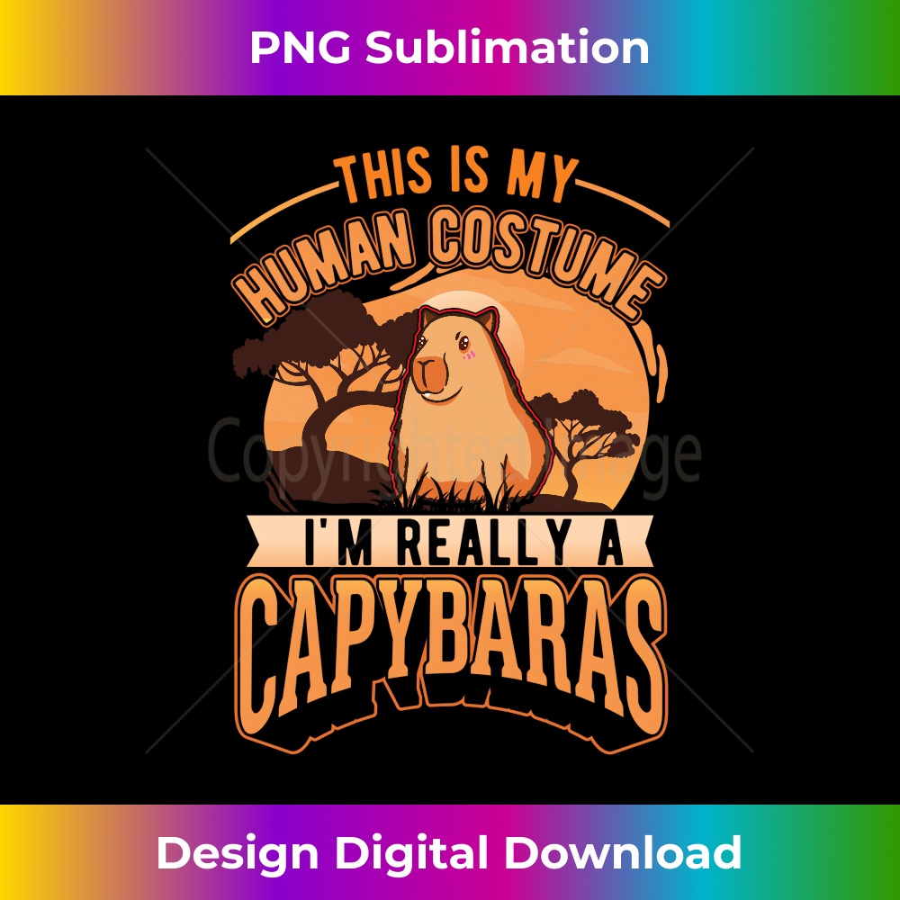 Capybara Human Costume Halloween Capybara Long Sleeve - Chic | Inspire ...
