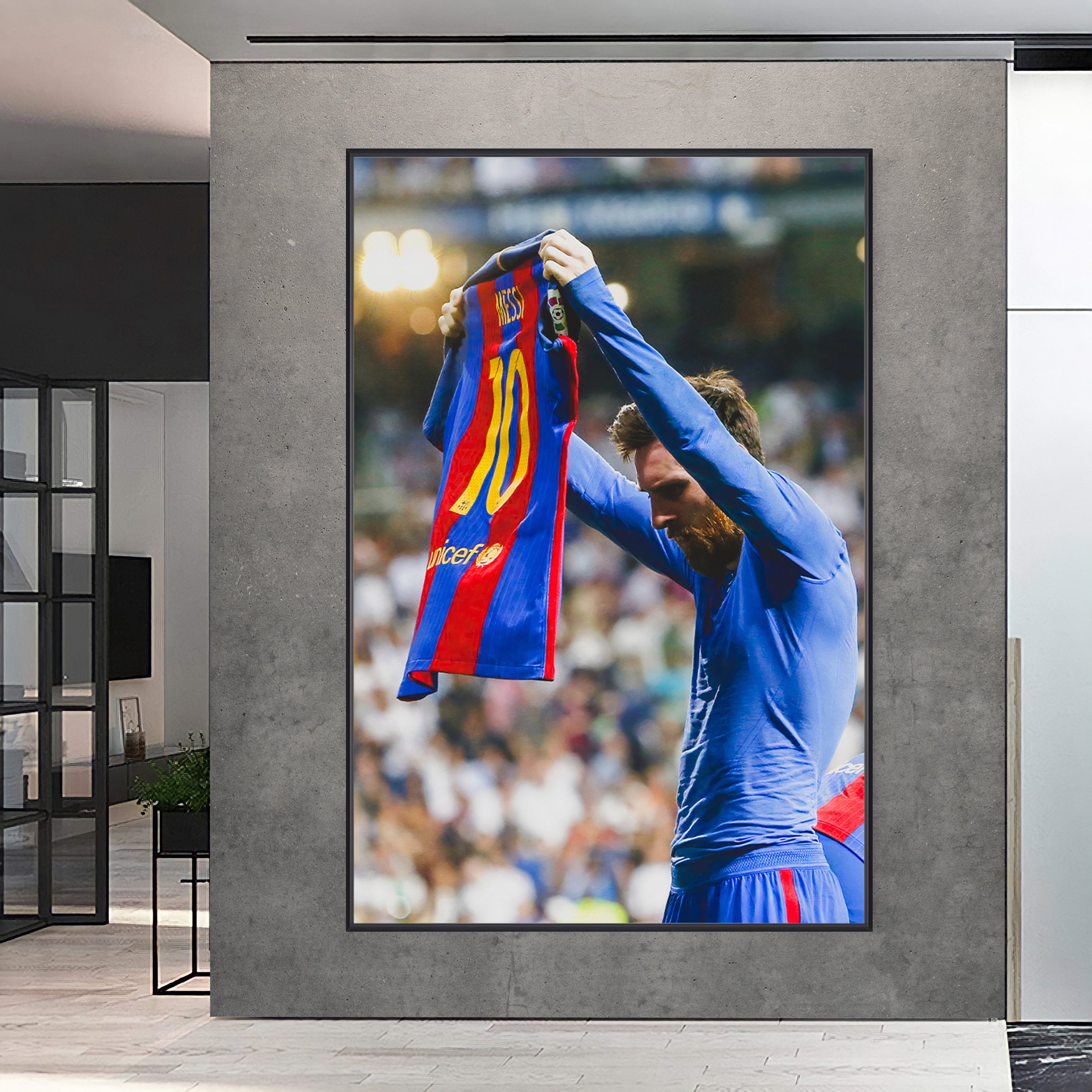 Lionel Messi Canvas or Poster, Lionel Messi Wall Art, Footba - Inspire ...