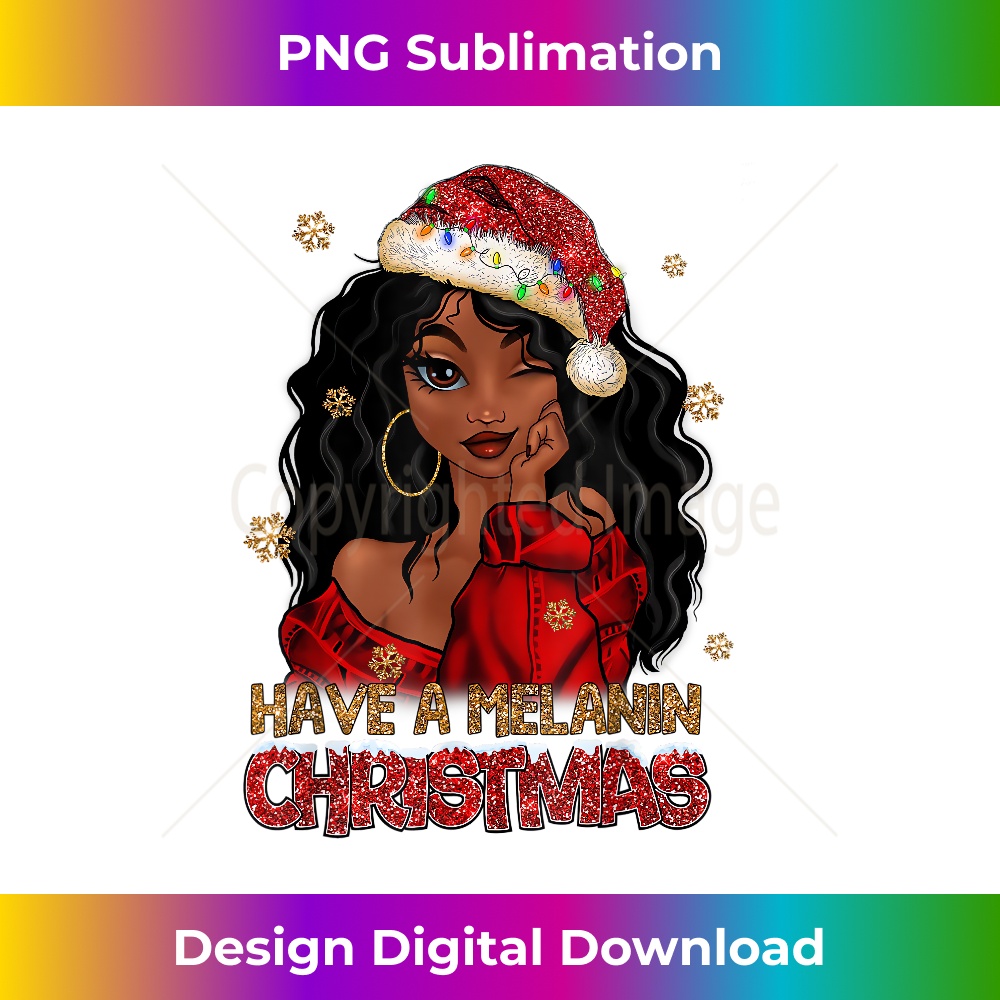 Have A Melanin Christmas African American Black Woman Xmas - | Inspire ...