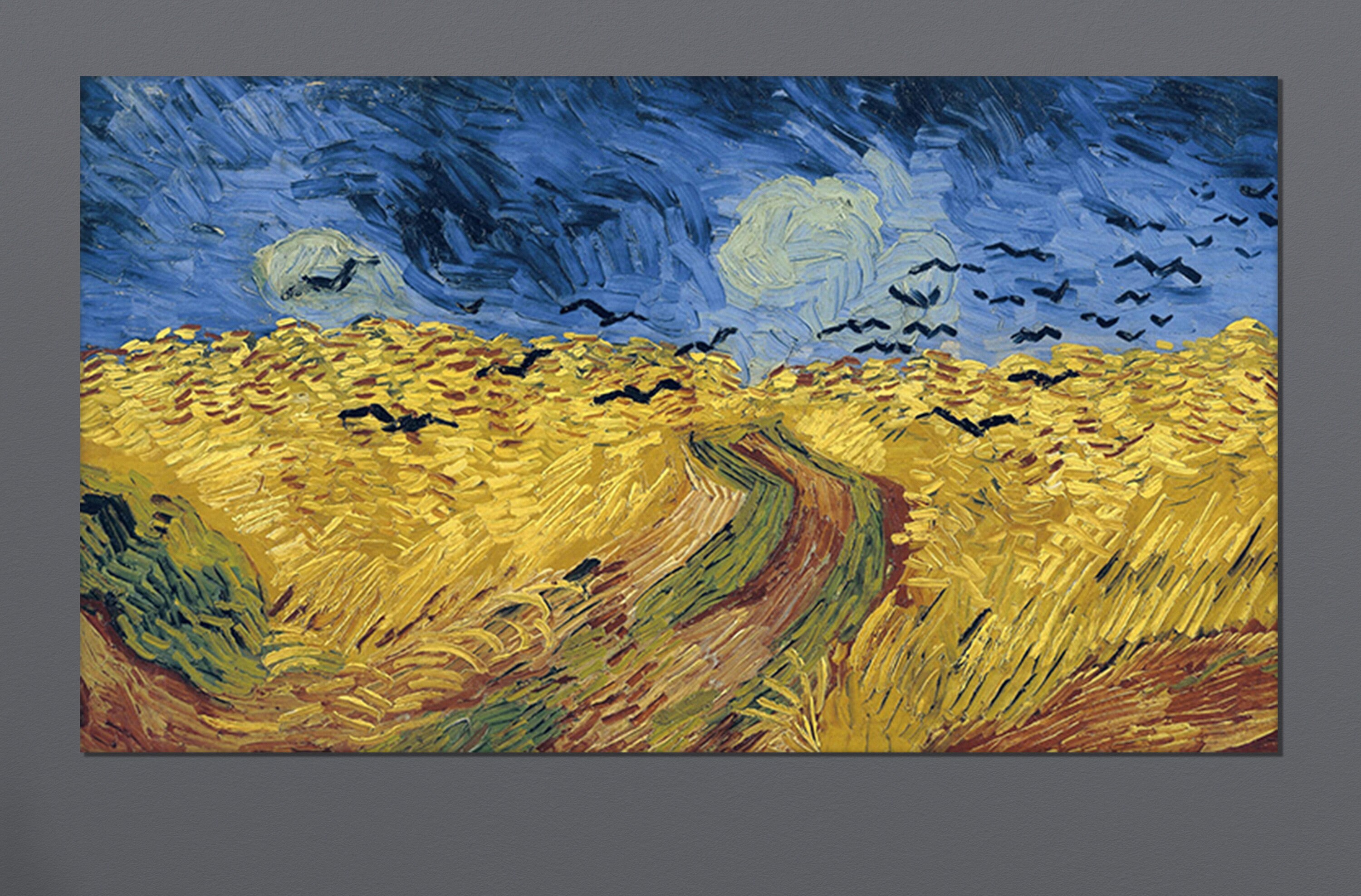 Wheatfield with Crows, Reproduction Art Canvas, Nature Lands | Inspire ...