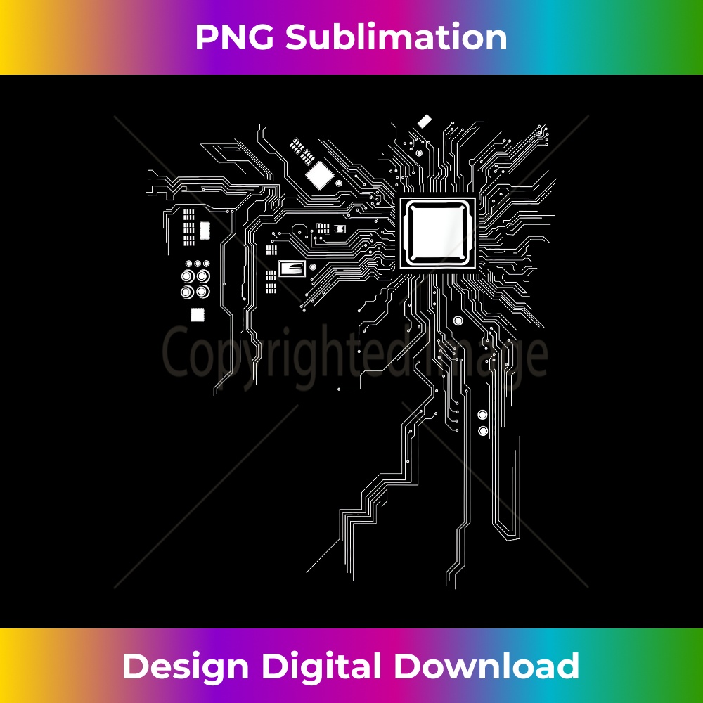 Funny Computer Geek Nerd Gift Cool Computer Core Circuit - E | Inspire Uplift
