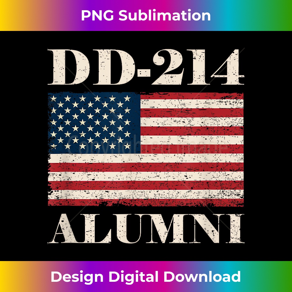 DD-214 Alumni Military Veteran Vintage American Flag - Futur | Inspire ...