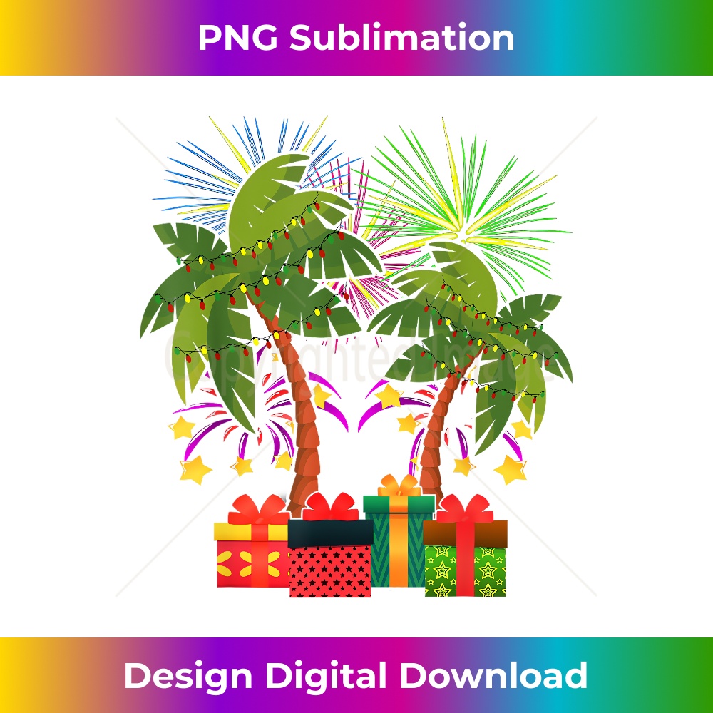 Christmas Palm Tree With Presents and Holiday Lights - Luxe | Inspire ...