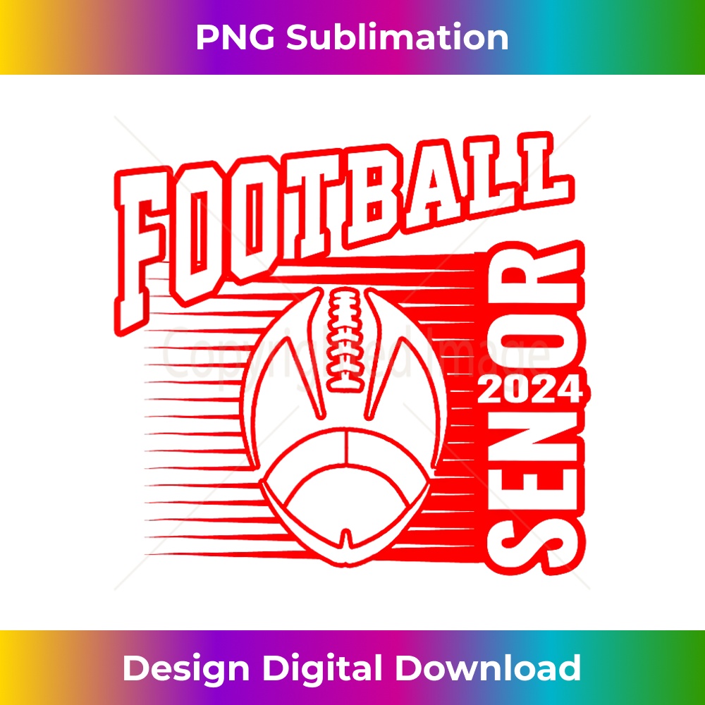 Football Senior 2025 Grad Class Red School Color Tank Top - | Inspire ...