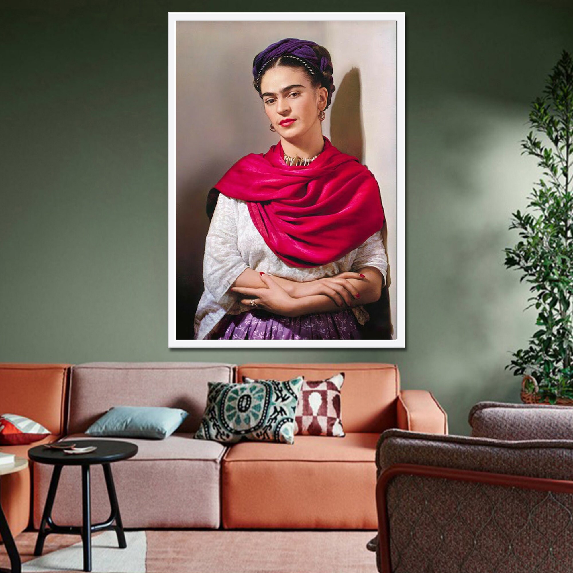 Frida Kahlo Canvas Art, Woman Room Art, Woman Poster, Modern | Inspire ...