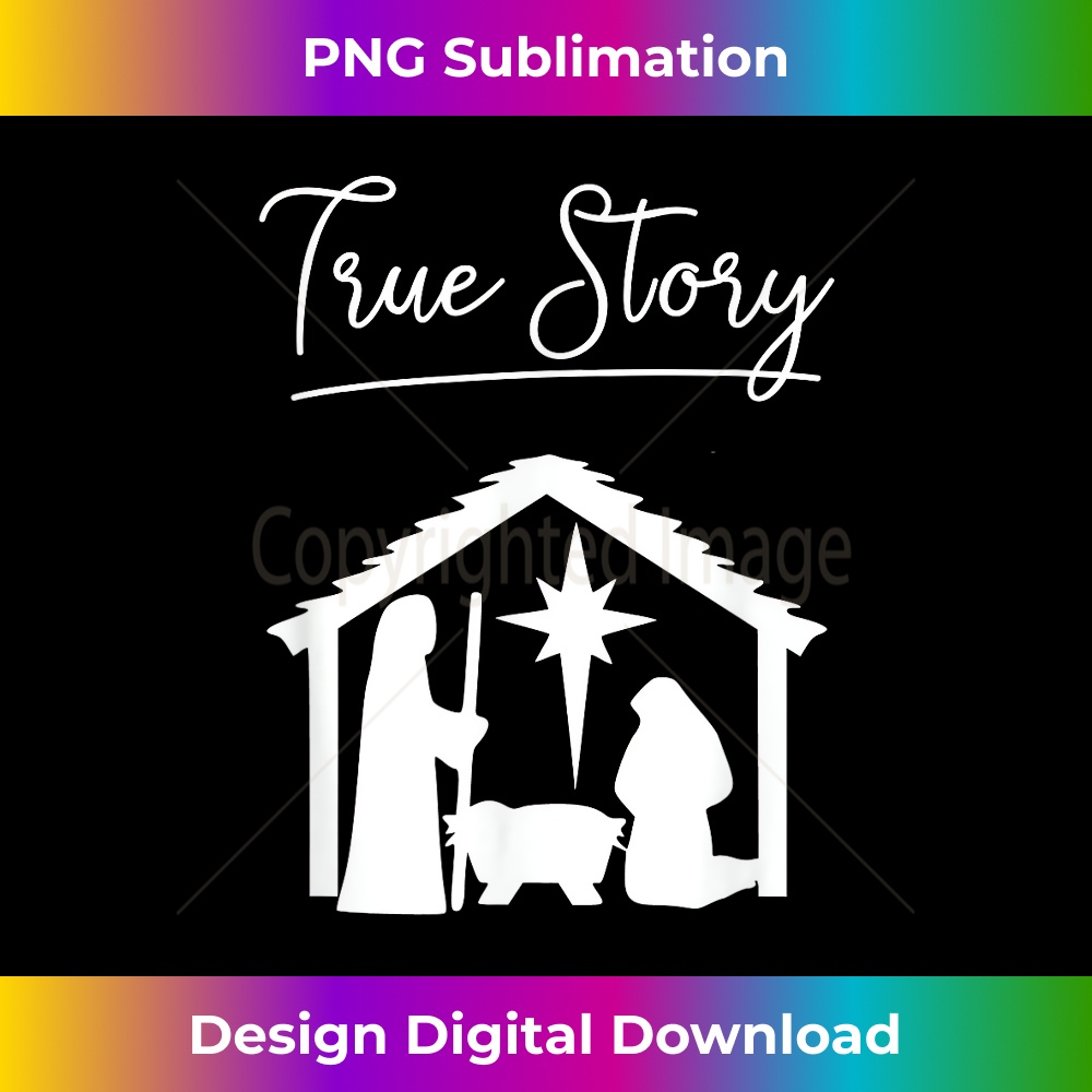 Christian Christmas True Story Jesus Baby Nativity Scene - | Inspire Uplift