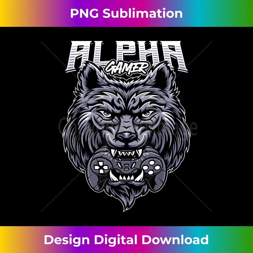 Alpha Gamer Wolf - Luxe Sublimation PNG Download - Reimagine | Inspire ...