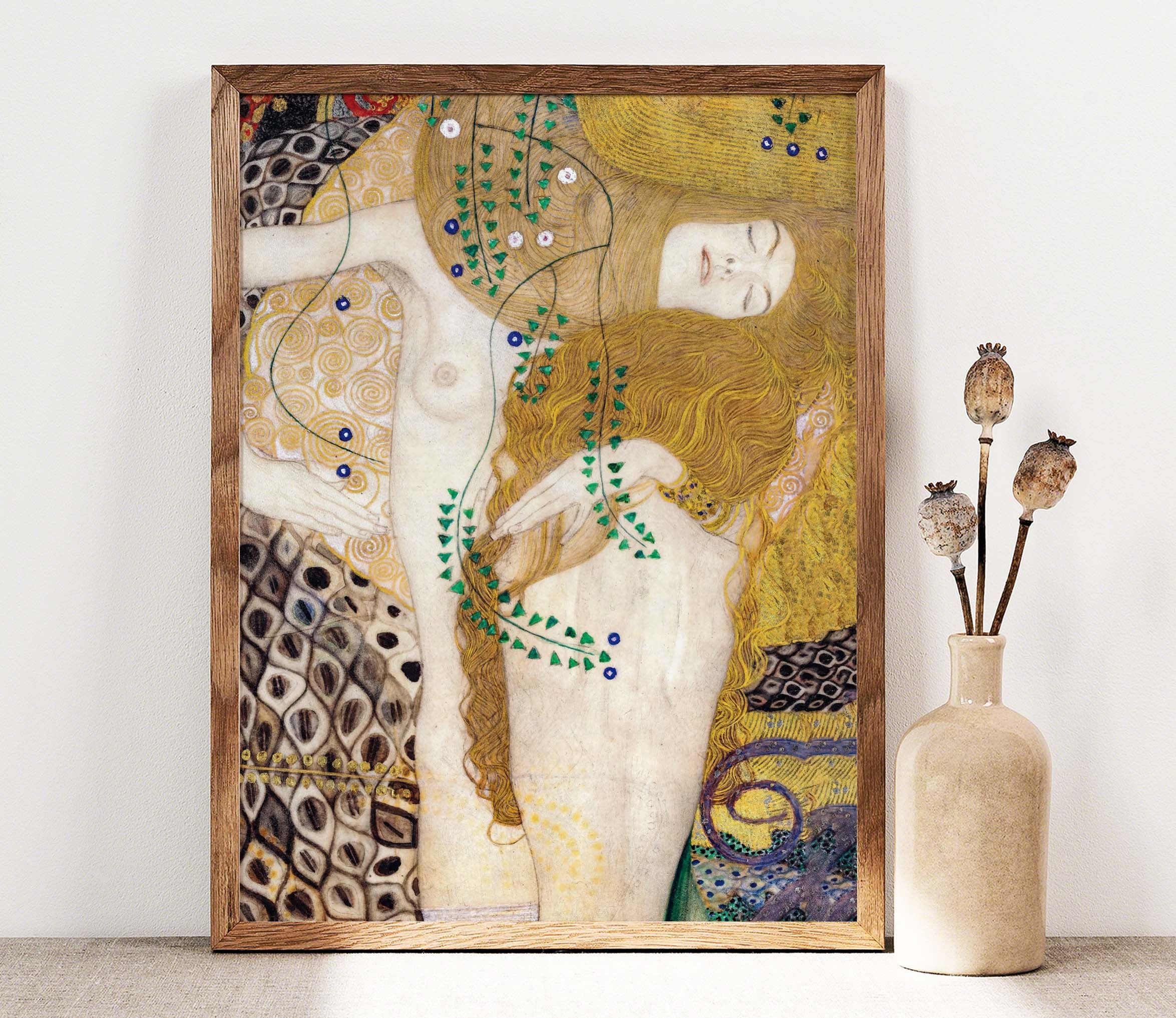 Gustav Klimt Girlfriends Print, Water Serpants, Klimt Prints - Inspire ...