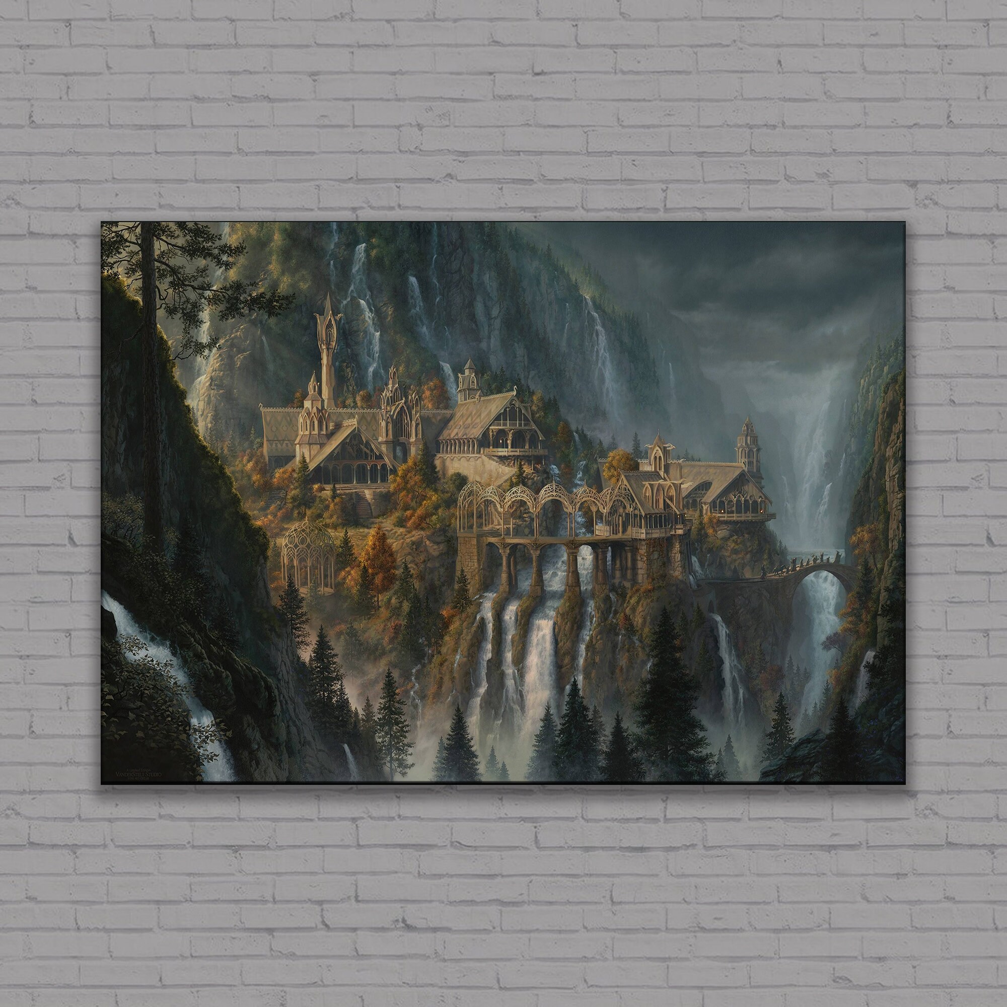 Rivendell Print, The Lord Of The Rings Canvas, Movie Art, Fa - Inspire Uplift