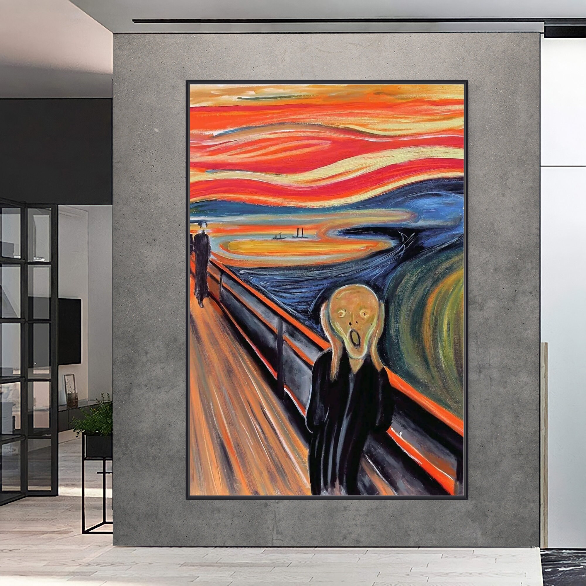 The Scream painting by Edvard Munch Canvas, Classic Art Repr - Inspire ...