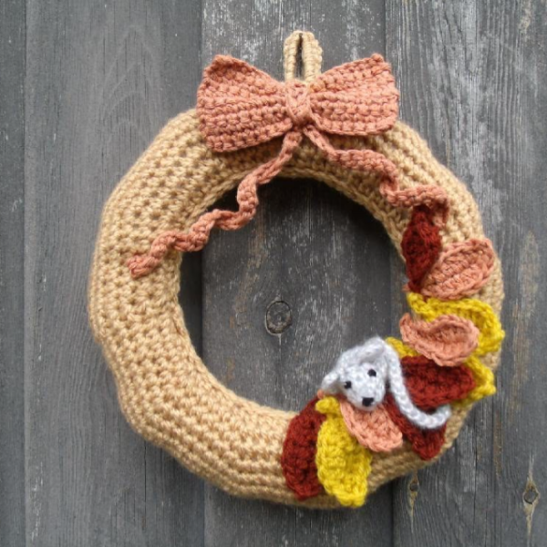 Autumn Wreath Crochet pattern, digital file PDF, digital pat | Inspire ...