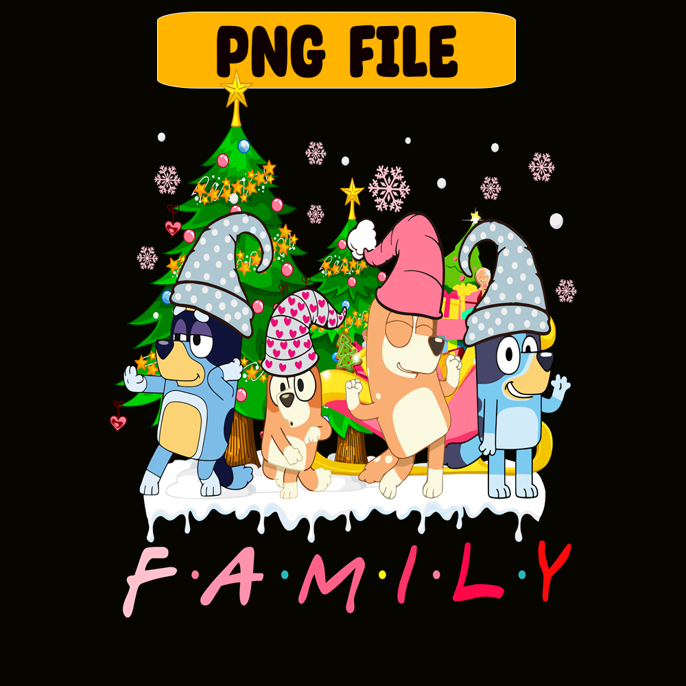 Bluey Character PNG, Santa Claus Bluey PNG, Christmas Night | Inspire ...