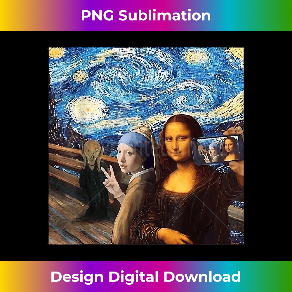 Mona Lisa Girl With A Pearl Earring The Scream Starry Night | Inspire ...