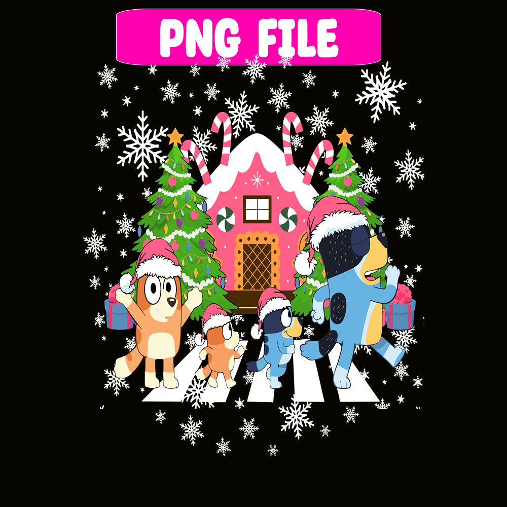 Bluey And Candy House PNG, Christmas Tree PNG, Bluey And San | Inspire ...