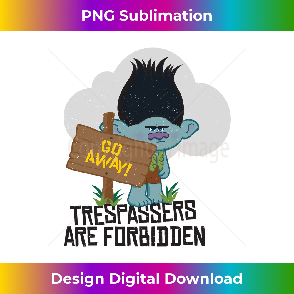 Trolls Branch Go Away! Long Sleeve - Sublimation-Optimized P | Inspire ...