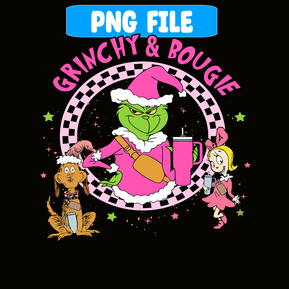Grinchy And Bougie PNG, Christmas Tree PNG, Grinch Era PNG | Inspire Uplift