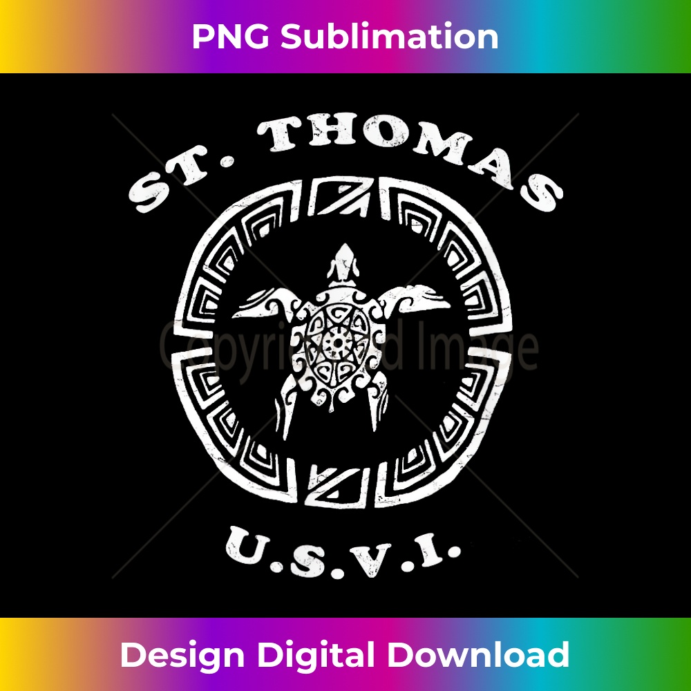 St. Thomas USVI Vintage Tribal Turtle Vacation - Artisanal S | Inspire ...