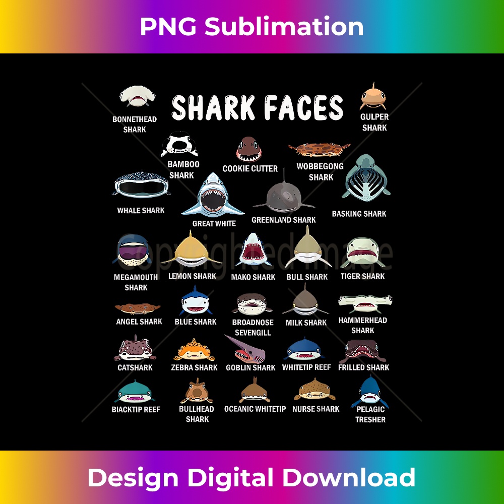Types Of Shark Faces. Shark Face Identification Great Sea - - Inspire ...