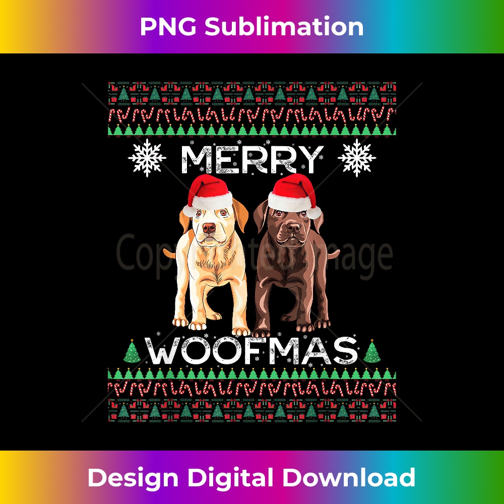 Labrador Christmas Ugly Yellow Lab Chocolate Labrador - Subl | Inspire ...