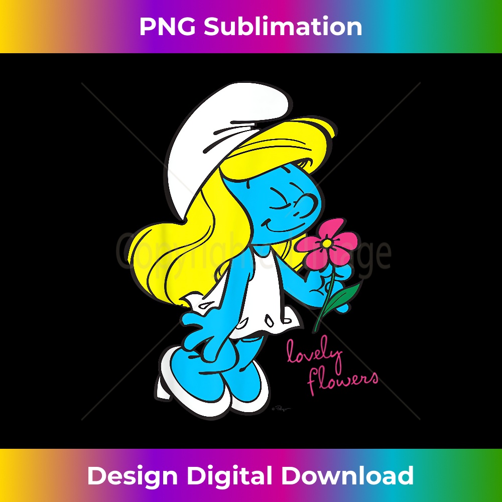 The Smurfs Smurfette Character Flowers - Timeless PNG Sublim | Inspire ...