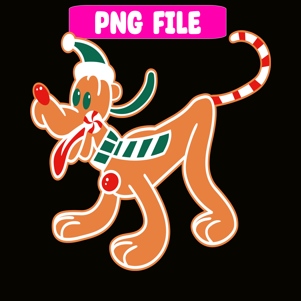 Happy Pluto Gingerbread SVG PNG DXF EPS JPG | Inspire Uplift