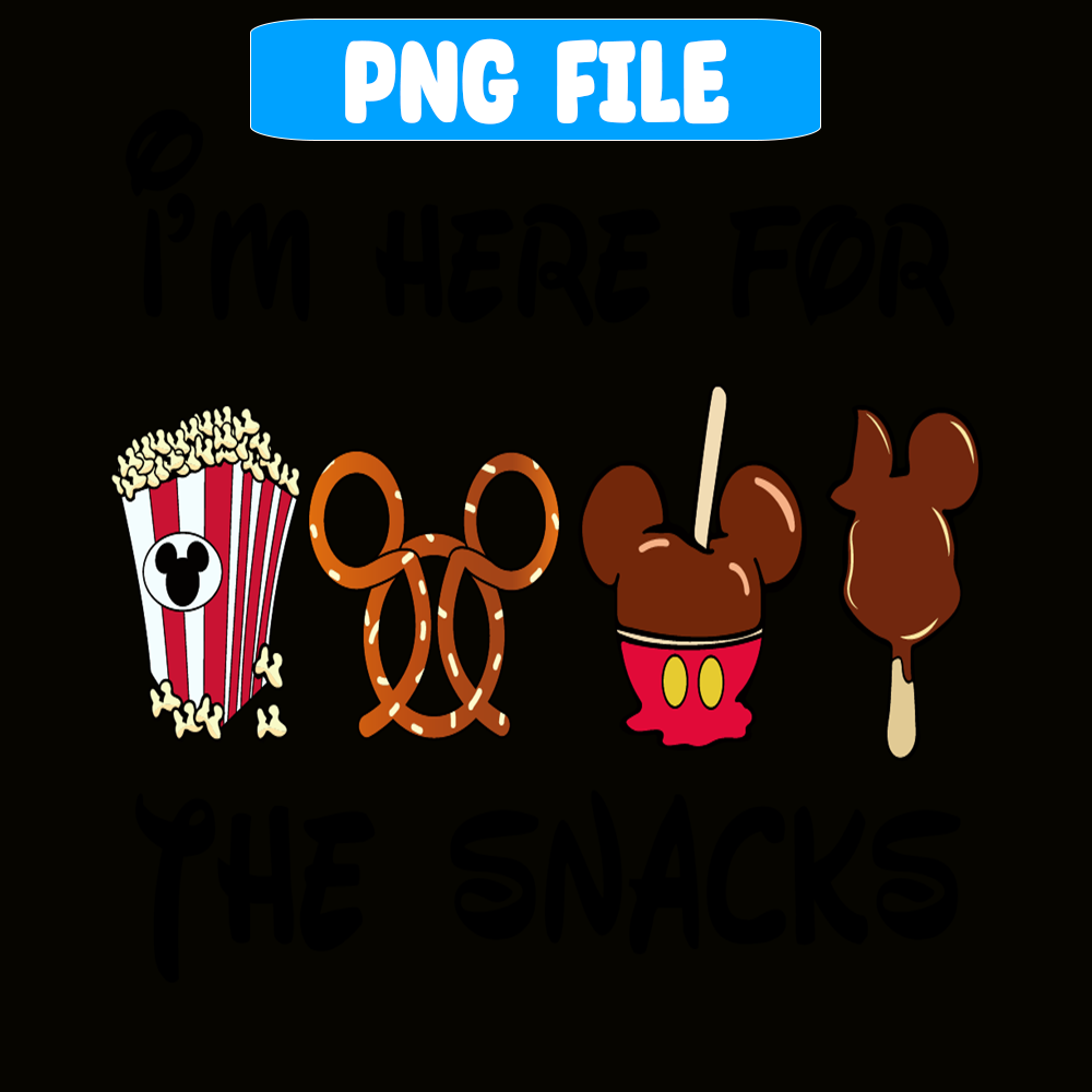 Im Here For The Snack SVG PNG DXF EPS JPG | Inspire Uplift