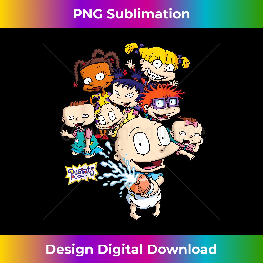 Rugrats Tommy Squirting Milk T- - Sleek Sublimation PNG Down | Inspire ...