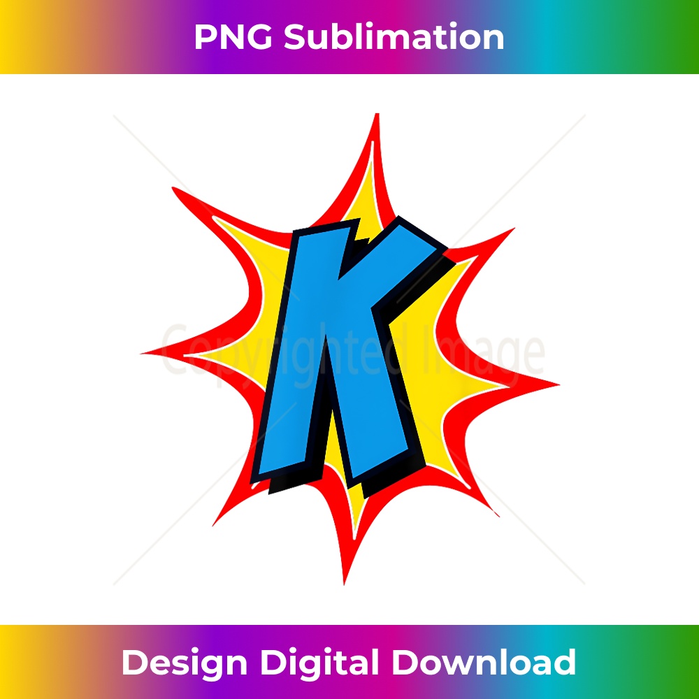 Personalized Comic Book, Letter Initial K, Cartoon - Bespoke | Inspire ...