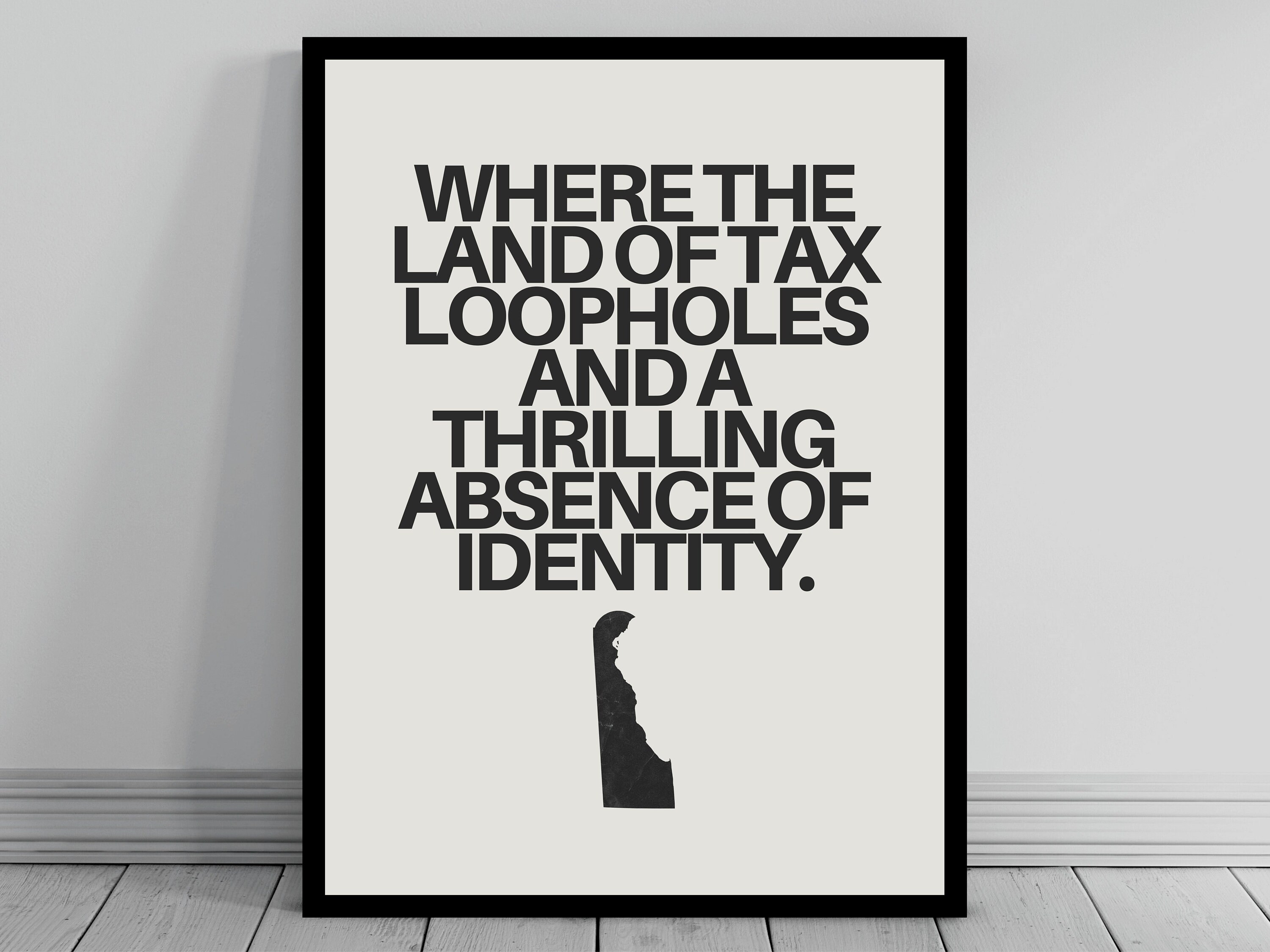 Hilarious Delaware Meme Print Delaware Poster Minimalist S | Inspire Uplift