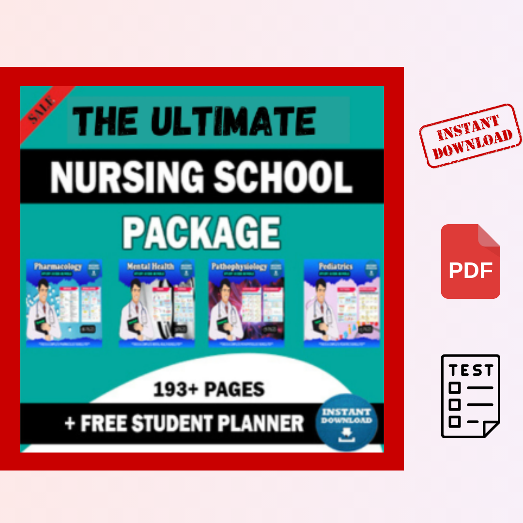 THE ULTIMATE NURSING SCHOOL PACKAGE Pathophysiology Pharmaco - Inspire ...