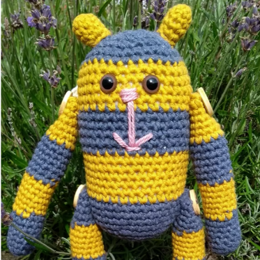 Bumble the Stitchpunk Bee Crochet pattern, digital file PDF, | Inspire ...