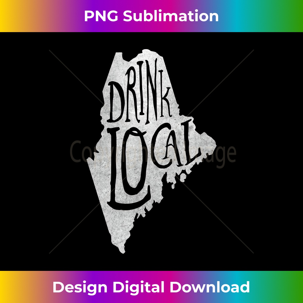 Distressed Drink Local Maine State Outline Craft Beer - Slee | Inspire ...