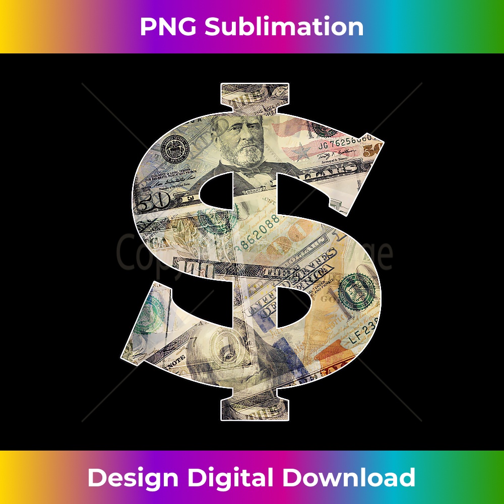 Dollar Sign Cool Money T- - $ - Sublimation-Optimized PNG Fi - Inspire ...