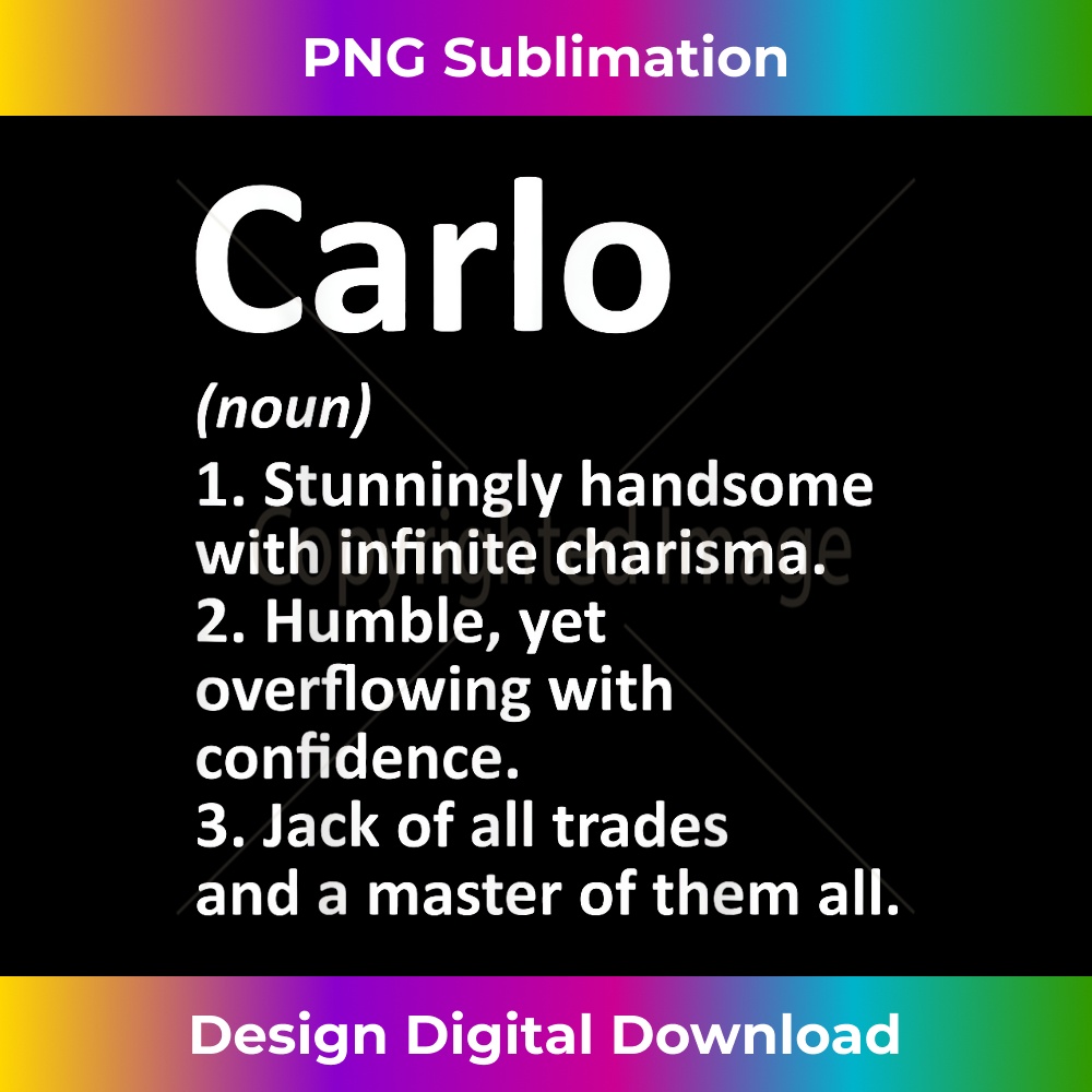 CARLO Definition Personalized Name Funny Birthday Gift Idea | Inspire ...