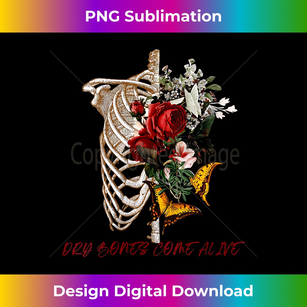 Floral Rib Cage Dry Bones Come Alive Bible Verse Christian V | Inspire ...