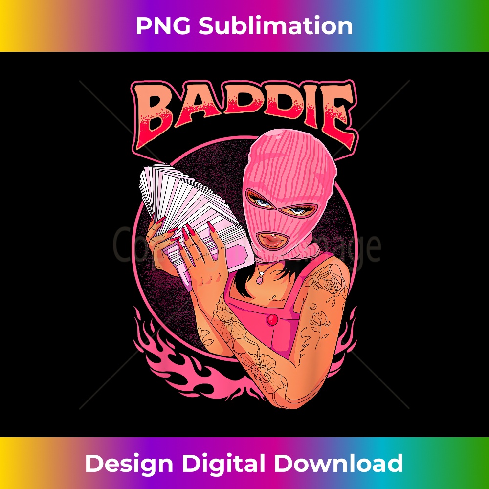 Baddie Bad Girl Stack Of Cash Pink Style Sassy Character - S - Inspire ...
