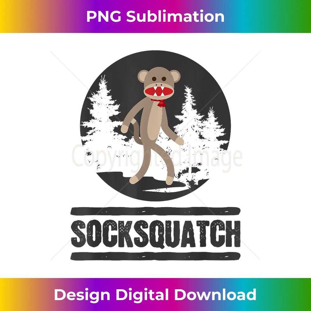 Funny Bigfoot Sighting Sock Monkey Squatch Socksquatch - Edg | Inspire Uplift
