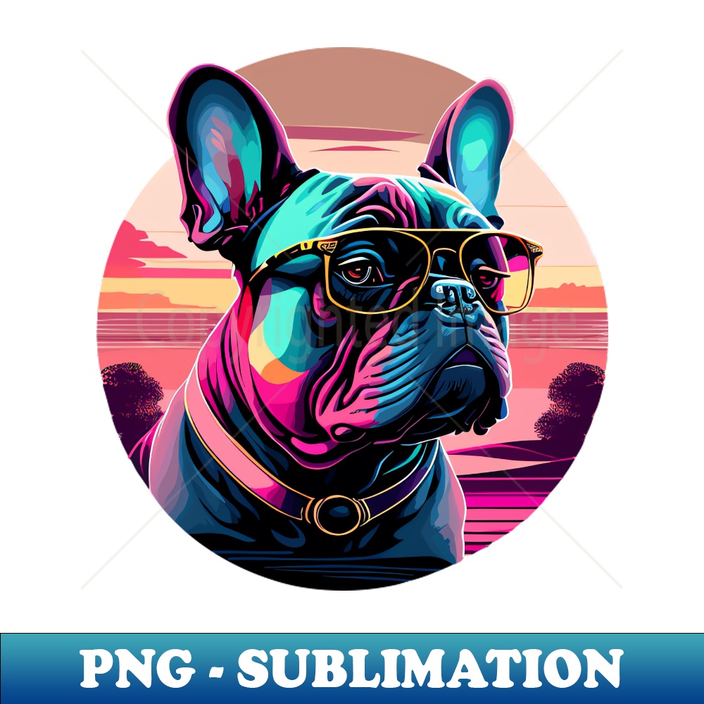 Fashion Frenchie - PNG Transparent Sublimation Design - Bold | Inspire ...
