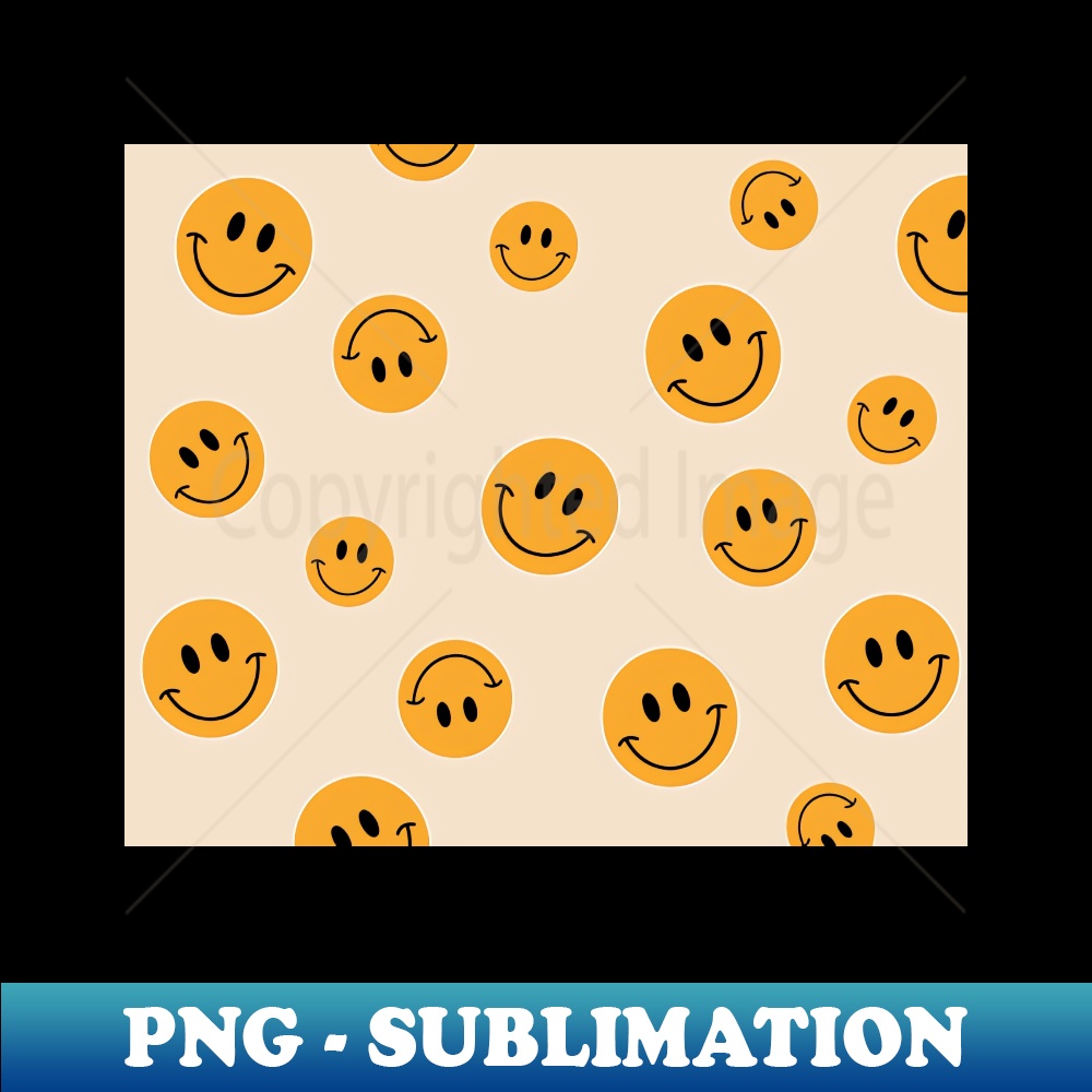 Beige Smiley Pattern - Special Edition Sublimation PNG File | Inspire ...