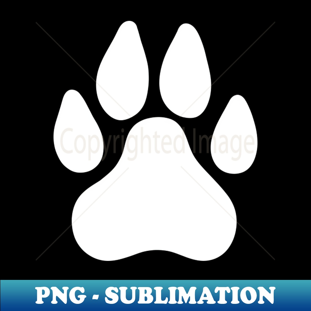 Dog paw print WHITE - Signature Sublimation PNG File - Fashi | Inspire ...
