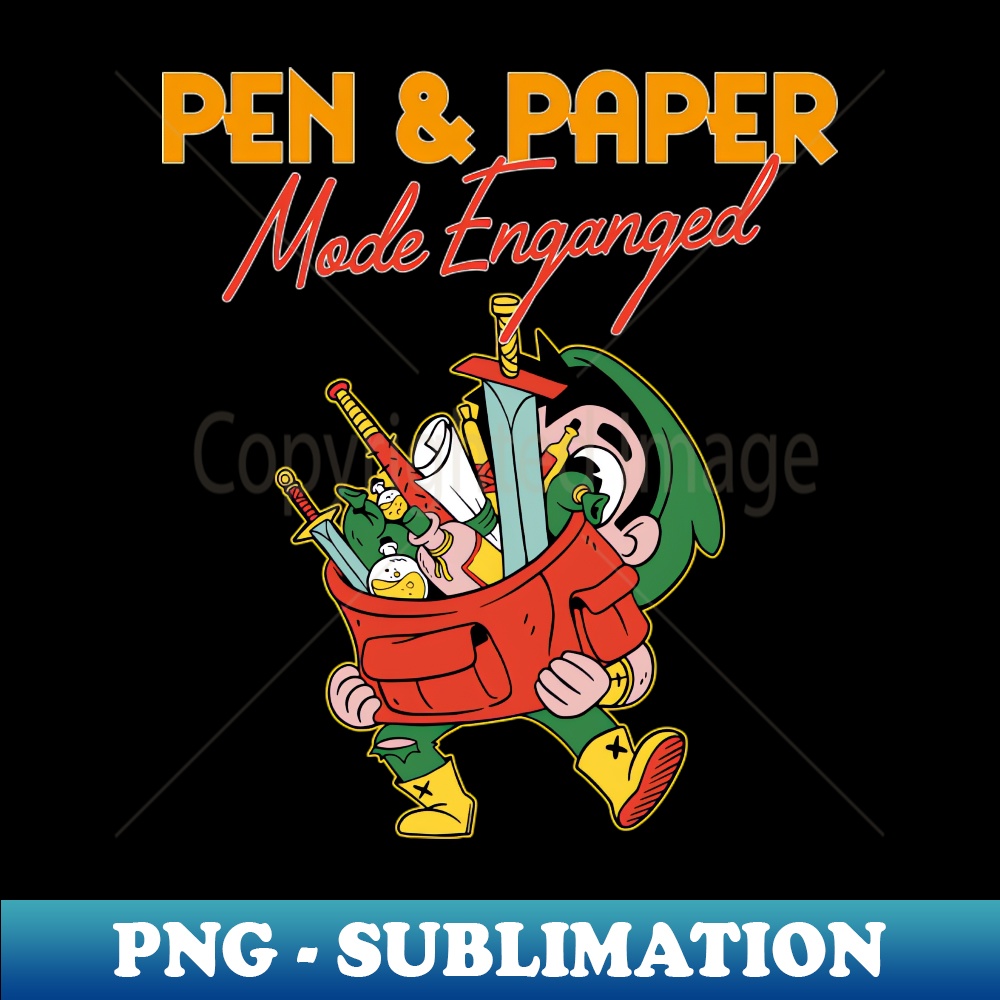 Pen and Paper Mode Engaged Loot - Artistic Sublimation Digit | Inspire ...