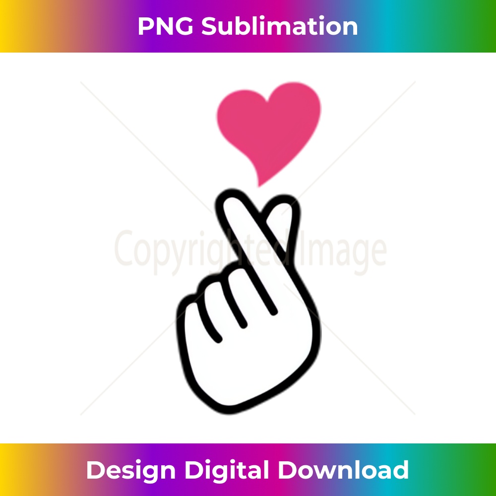 Finger Heart Korean Hand Symbol K-POP Love Saranghae Long Sl | Inspire ...