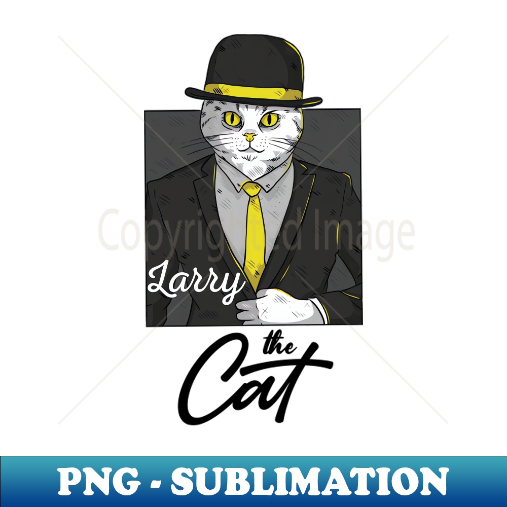 Larry The Cat - PNG Transparent Sublimation Design - Vibrant | Inspire ...