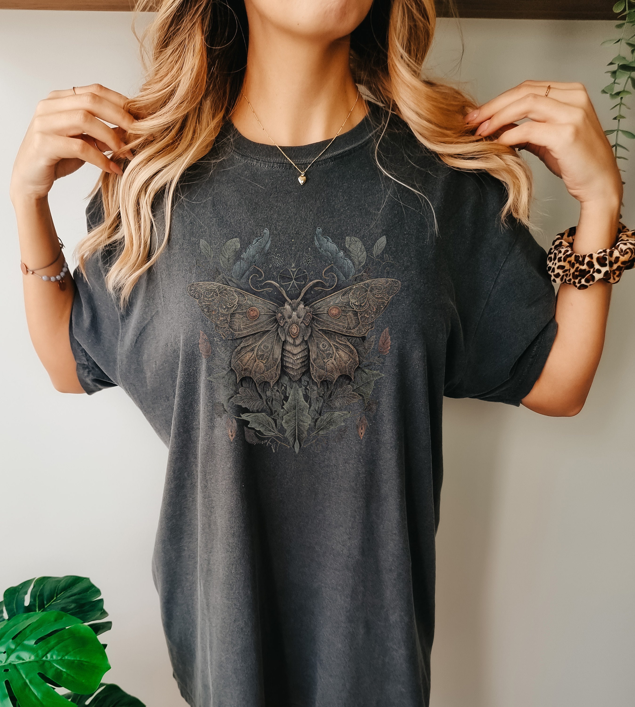 Vintage Moth tShirt gothic moth Shirt nature forest tShirt | Inspire Uplift