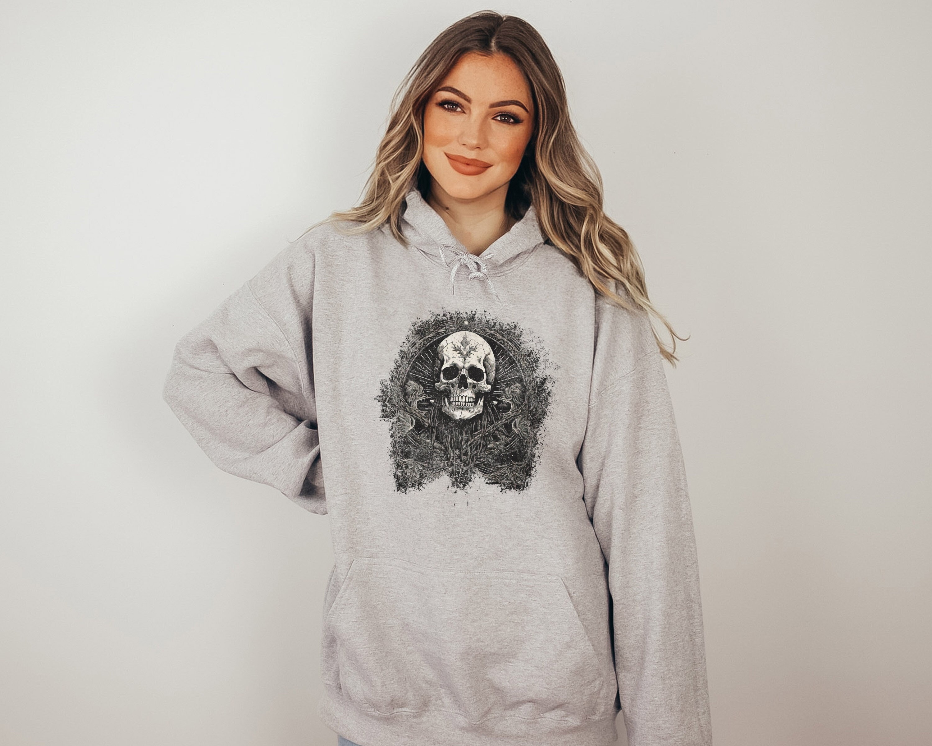 Vintage Pirate Skull and Bones Hoodie Tattoo Design Rock Rol | Inspire ...