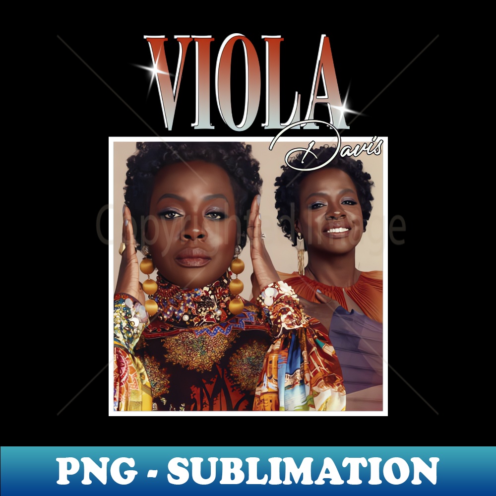 Viola Davis - Retro PNG Sublimation Digital Download - Perfe | Inspire Uplift