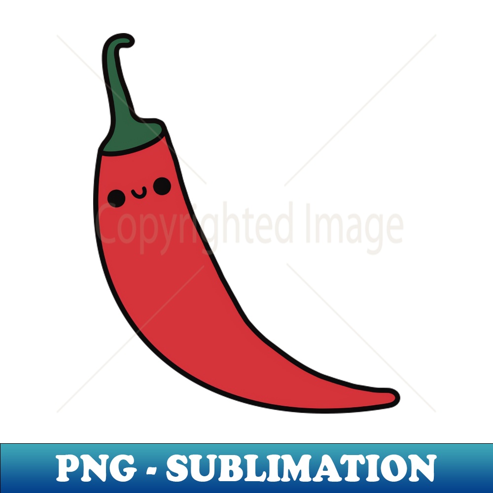 Cute Chili Pepper - Kawaii - PNG Transparent Sublimation Fil - Inspire ...